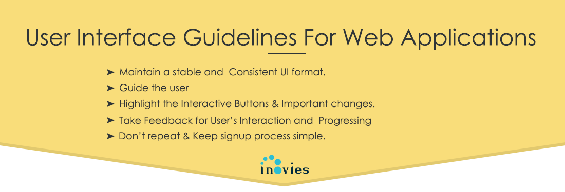 User Interface Guidelines for Web Applications | Inovies